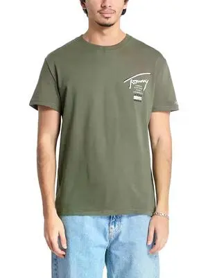 Tommy Hilfiger Signature-print T-shirt - Green