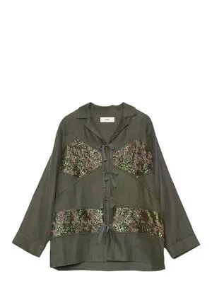 MULLER OF YOSHIOKUBO Sequin-embellished Blouse - Green
