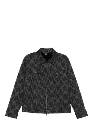 John Varvatos Patterned Jacket - Black