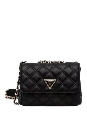 Guess Mini Giully Quilted Crossbody - Black