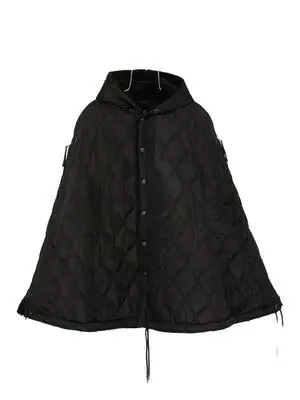 Taion Quilted Hooded Jacket - Black