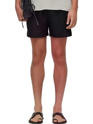 OSKLEN Knit Elastic-waist Shorts - Black