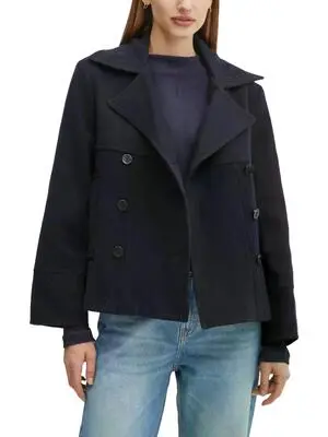 The Kooples Double-breasted Coat - Blue