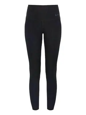 Nike Ribbed Logo Performance Leggings - Black