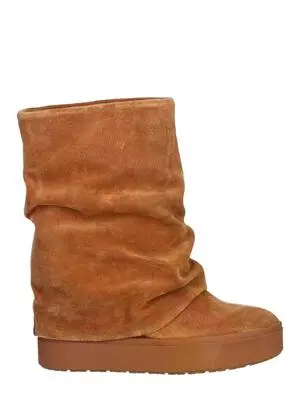 Guess Draped Ankle Boots - Brown