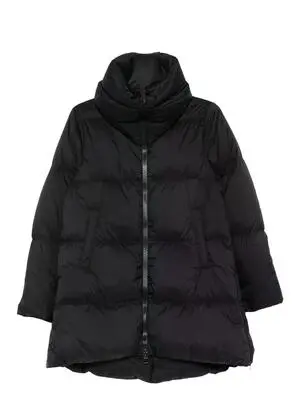 Herno Funnel Neck Coat Blue