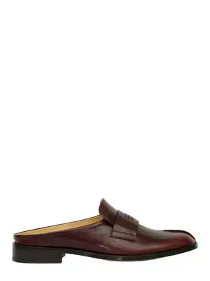 MAISON MARGIELA Leather Slip-on Mules - Brown