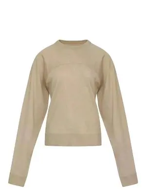 MAISON MARGIELA Crew-neck Long-sleeved Top - Brown