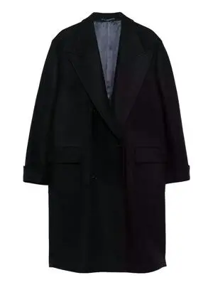 FORTELA Double-breasted Coat - Blue