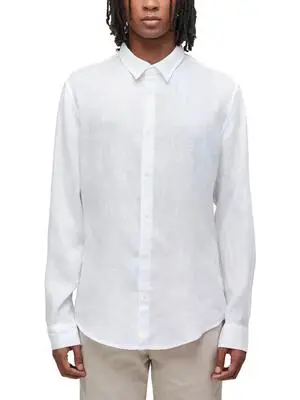 OSKLEN Long-sleeves Linen Shirt - White