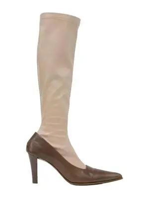 MAISON MARGIELA Knee-high Leather Boots - Brown