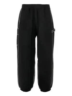 Emporio Armani Contrast-trim Joggers - Black
