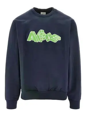 ARTE ANTWERP Blocks Crew-neck Sweatshirt - Blue
