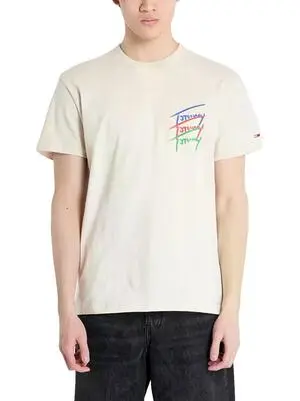 Tommy Hilfiger Logo-print T-shirt - Neutrals