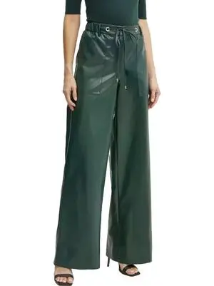 SIMONA CORSELLINI Drawstring Trousers - Green