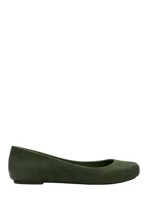 Melissa Sweet Love Velvet Ballerinas - Green