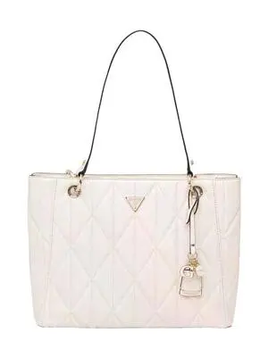 Guess Quilted Charm Tote Bag - Neutrals