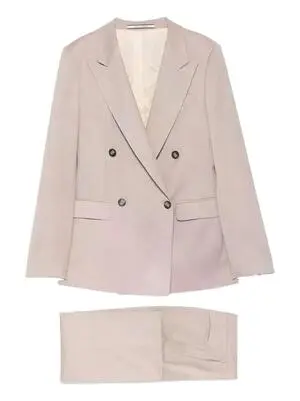 Tagliatore Double-breasted Buttoned Suit - Pink