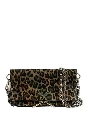 Zadig&Voltaire Leopard Print Satchel - Brown