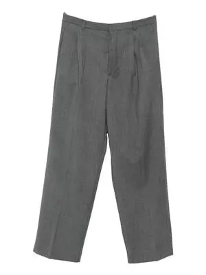 AMARANTO Pressed-crease Trousers - Grey