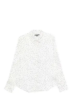 John Varvatos Dotted-pattern Shirt - White