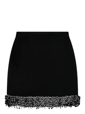 Simkhai Dua Embellished Mini Skirt - Black