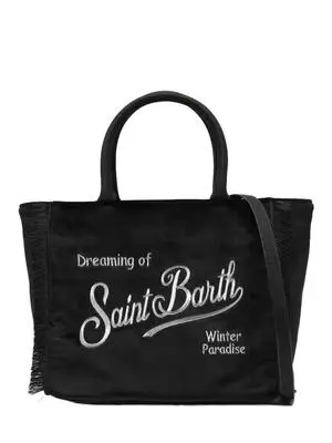 MC2 SAINT BARTH Fringe-trim Tote Bag - Black