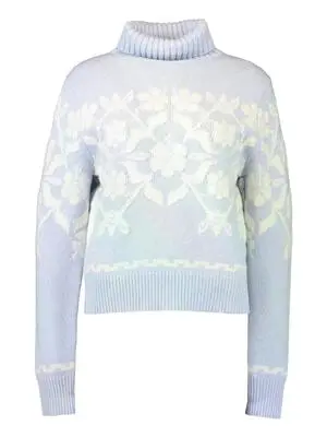 HIGH SPORT Zoe Floral Roll-Neck Sweater
