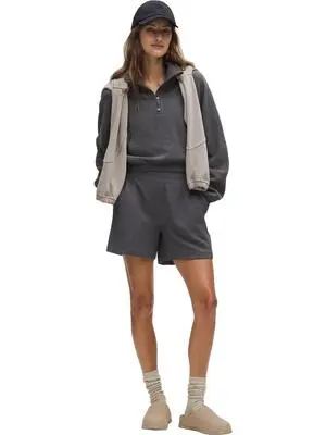 Lululemon High-rise Waffle-knit Shorts - Heathered Graphite Grey
