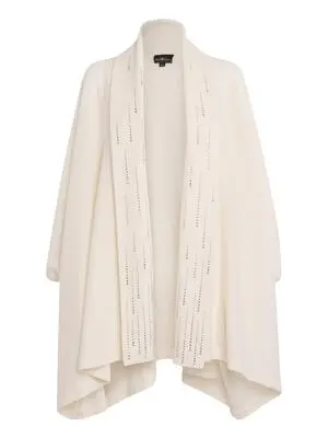 WILLIAM SHARP Cashmere Carmen Cape - White
