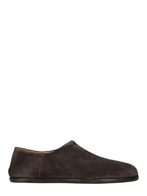 MAISON MARGIELA Suede Tabi Babouche Loafers - Brown