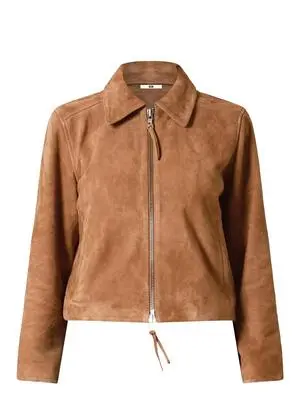 Neuw Jacket Suede Zip - Tan