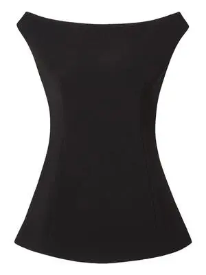 MALINA Diora Half Off Shoulder Top - Black