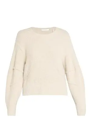 Helmut Lang Apex Fuzzy Knit Sweater - Ivory