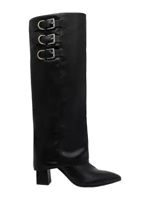 Guess 85mm Garcia Side-buckles Boots - Black