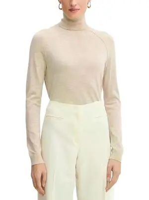 BOSS Long-sleeve Roll-neck Sweater - Neutrals