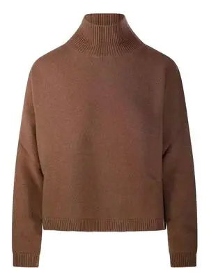 Max Mara Funnel-neck Sweater - Brown