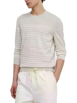 Theory Striped Crewneck Sweater - Neutrals