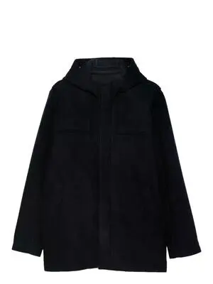 MANUEL RITZ Hooded Pocket Coat - Blue