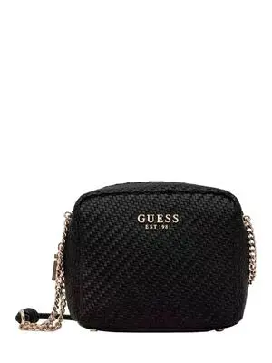 Guess Mini Mirema Logo-detail Crossbody Bag - Black
