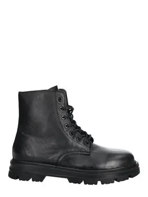Guess Lea Lace-up Ankle Boots - Black