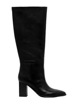 Guess 79mm Perinna Block-heel Knee-high Boots - Black