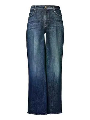 MOTHER The Twister Flood Wide Leg Jeans - Blue