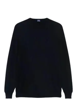 Fedeli Cashmere Crew Neck Sweater - Blue