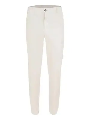 Eleventy Cuffed Straight Leg Pants Neutrals