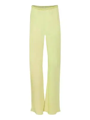 PETER COHEN Bias Wide-leg Trousers - Yellow