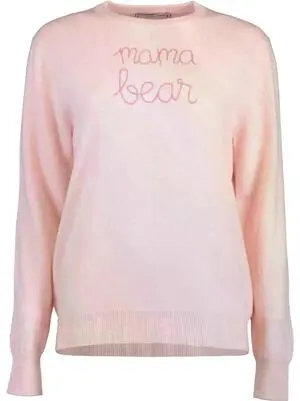 Lingua Franca Mama Bear Crew-neck Sweater - Pink