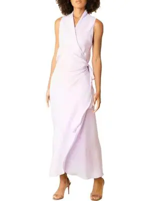 PETER COHEN Nikki Wrap Sleeveless Dress - Pink