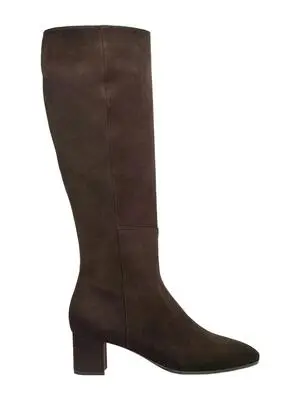 Santoni 50mm Suede Mid-heel Boots - Brown