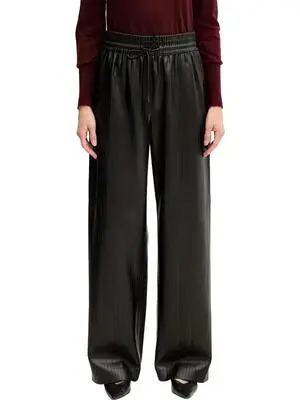 BOSS Drawstring-fastening Palazzo Pants - Black